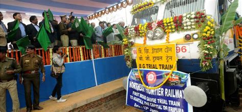 First Passenger Train Has Left The Station From Tripura Better Days Ahead