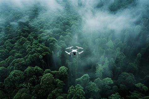 Premium Photo Utilizing Drones And Satellite Imagery For Monitor Generative Ai