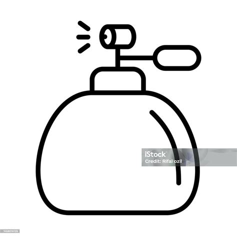 쾰른 스프레이 아이콘 로고 디자인 벡터 템플릿 그림 기호 및 기호 픽셀 완벽한 향수 미용 위생 제품에 대한 스톡 벡터 아트 및