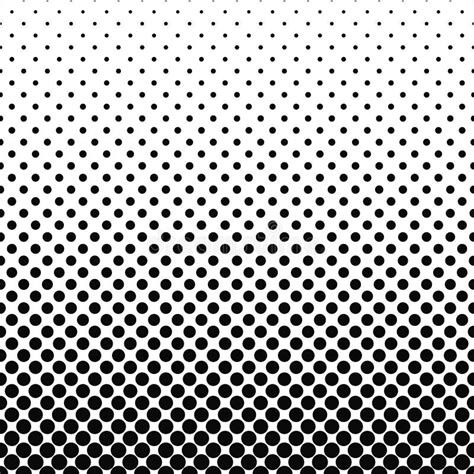 Repeating Black White Abstract Circle Pattern Stock Vector Illustration Of Polka