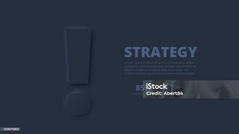 벡터 어두운 중성 모성 인포 그래픽 프레젠테이션 슬라이드 템플릿입니다 텍스트에 대한 느낌표 와 장소비즈니스 인포그래픽 개념 0명에 대한 스톡 벡터 아트 및 기타 이미지