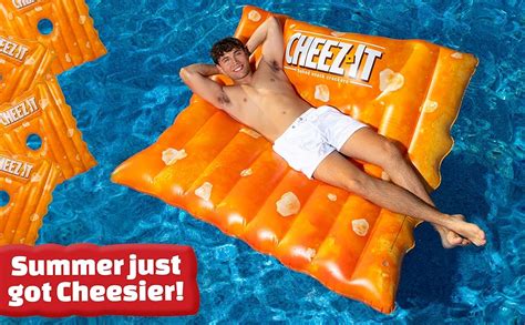 Giant Cheez It Pool Float Extra Large Inflatable Snack Shaped Floatie For Pool