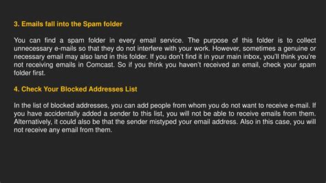 PPT Comcast Support Comcast Email Not Receiving Emails Issue PowerPoint