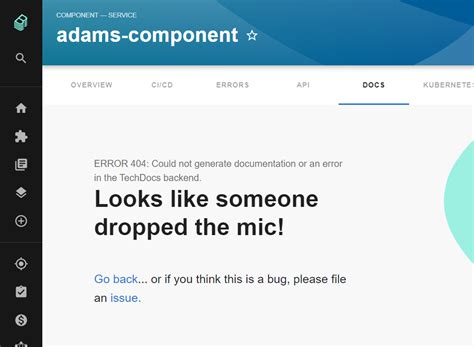 better error handling when techdocs can t find docker