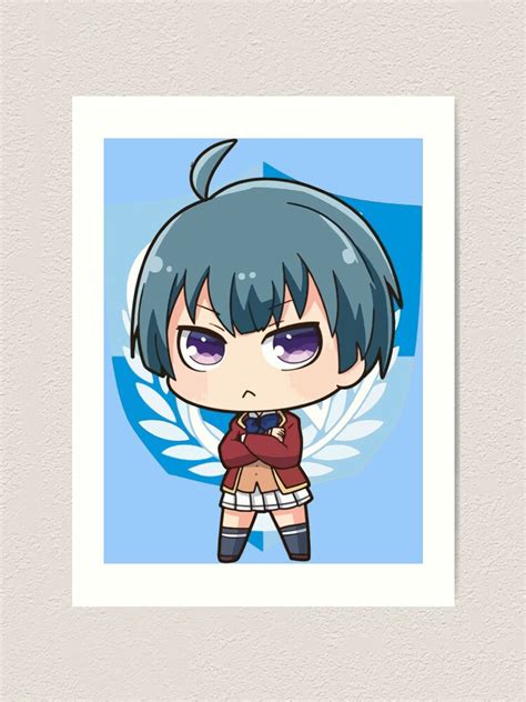 Classroom Of The Elite Chibi Mio Ibuki Art Print For Sale By TrashCanFanDom Redbubble