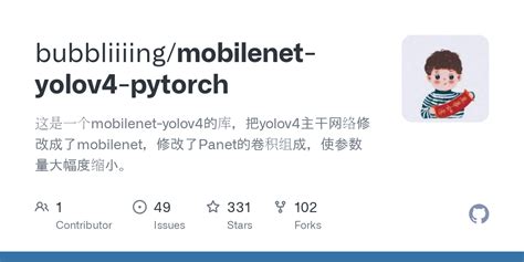 Mobilenet Yolov4 Pytorch README Md At Main Bubbliiiing Mobilenet