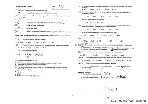 Unit 4 Chemistry 1 Honors Quiz Answer Key Quizzes Chemistry