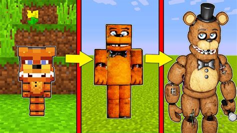 КАК МЕНЯЛСЯ ФРЕДДИ АНИМАТРОНИК И ЕГО ЖИЗНЕННЫЙ ЦИКЛ В МАЙНКРАФТ ЭВОЛЮЦИЯ И ТРОЛЛИНГ МУЛЬТИК
