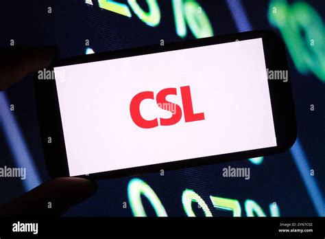 In This Photo Illustration The Csl Company Logo Is Seen Displayed On A