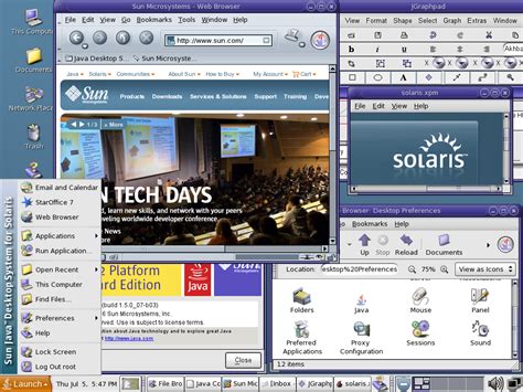 Solaris 10 Java Desktop System Osome Gui Gallery