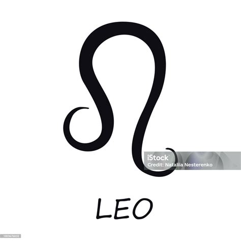 레오 조디악 사인 블랙 벡터 일러스트레이션 천상의 사자 난해한 실루엣 기호 점성술 별자리 별자리 월간 예측 달력 요소입니다