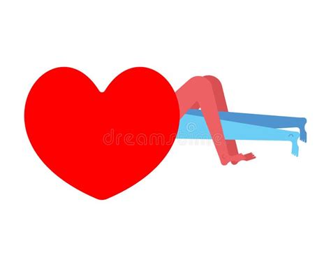 Love Abstraction Man And Woman Sex Two Figures Of Embrace Pleasure And Passion Stock Vector