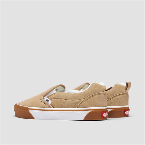 Vans Knu Slip On Shoes Suede Beige