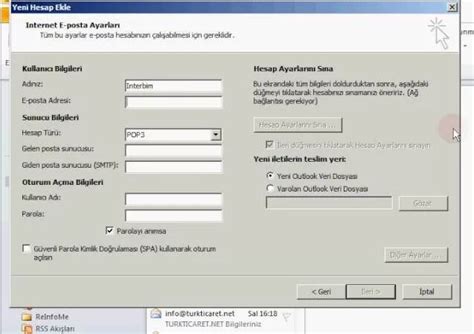 Office Outlooka Yandex Pop3 Mail Kurulumu Смотреть онлайн в поиске Яндекса по Видео