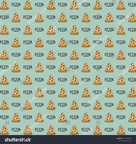 Pizza Pattern Background Vector Stock Vector Royalty Free 1131386759