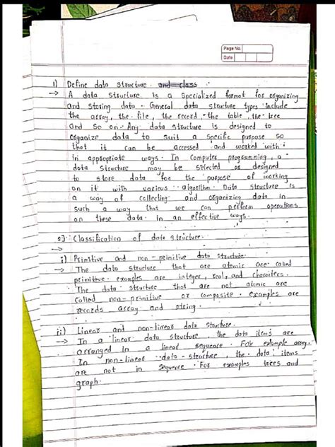 Dsa Class Assignment Notes Pdf