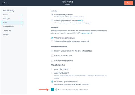 Set Up Automatic Formatting For Property Rules