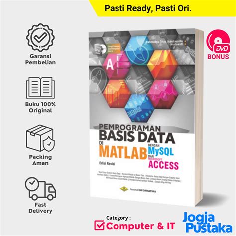 Jual Buku Pemrograman Basis Data Di Matlab Dengan Mysql Dan Microsoft