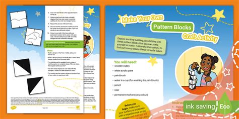 Make Your Own Pattern Blocks Craft Activity Teacher Made