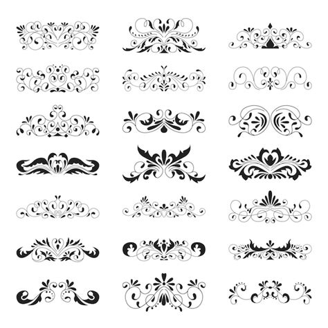 Premium Vector Vintage Style Lacy Square Frames Collection Decorative Frame Set For Your