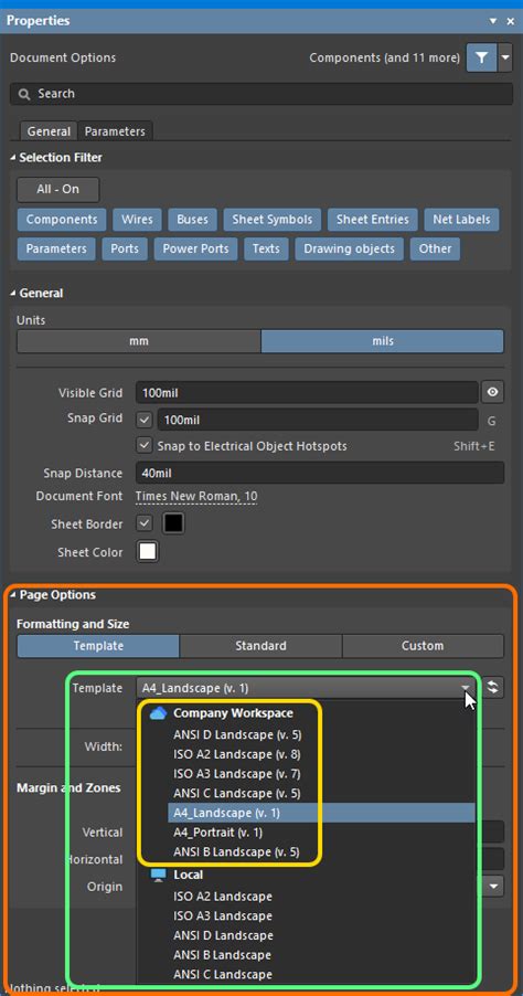 Setting Up A Schematic Document In Altium Designer Altium Designer 24