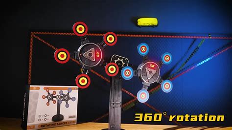 Shooting Target Gel Blaster Rotating 360° Movable Electronic Scoring Target Automatic Return