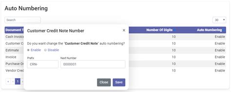 Auto Numbering MyBooks Support