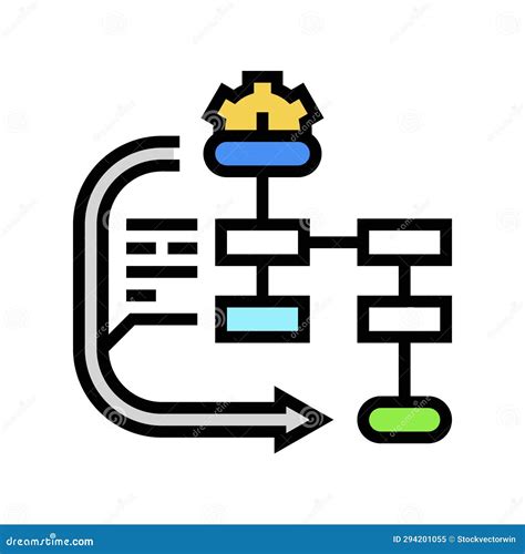 Uml Diagrams Analyst Icon Color Illustration 339155404
