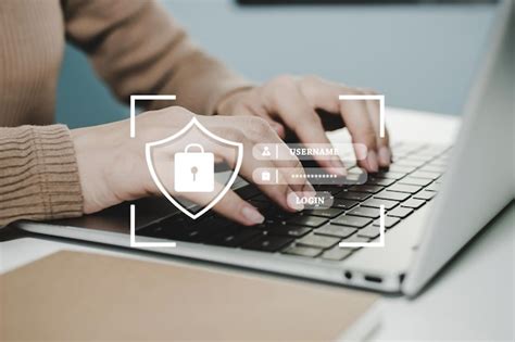 Premium Photo Network Security Business People Hand Entering