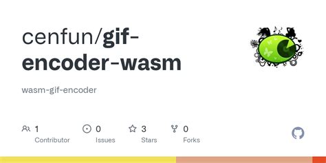 Github Cenfun Encoder Wasm Wasm  Encoder