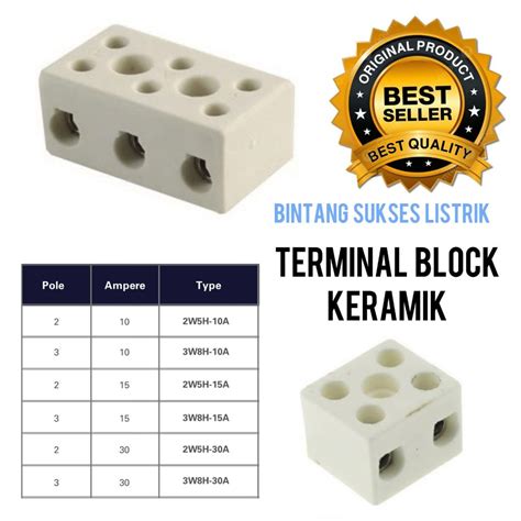Original Ceramic Terminal Block 3w8h 3 Pole 10 Amper 15 Amper 30 Amper Ceramic Terminal Block 3p Original Ceramic Terminal Block 3w8h 3 Pole 10 Amper 15 Amper 30 Amper Ceramic Terminal Block 3p