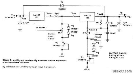 Power Supply With Adjustable Current Limit And Output Voltage Power