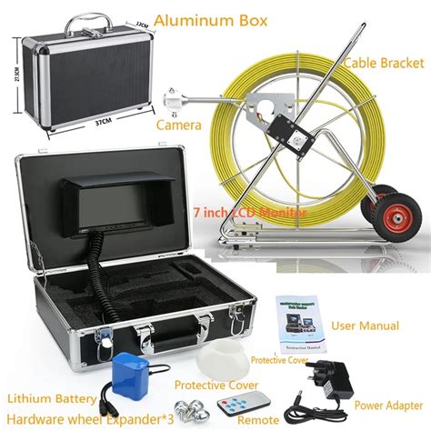 Waterproof Camera Drain Pipe Cctv Sewer Inspect Borescope Underwater