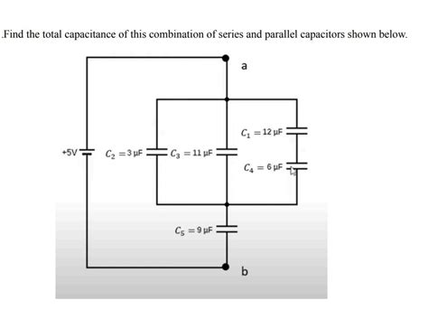 Solved Find The Total Capacitance Of This Combination Of Chegg