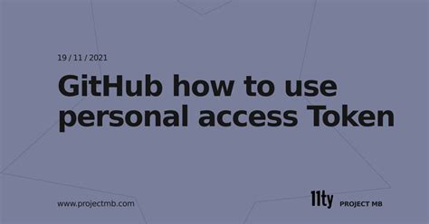 Github How To Use Personal Access Token
