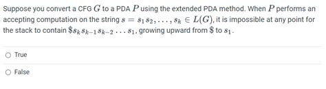 Solved You Convert A Cfg GvΣrs To Pda P Using The