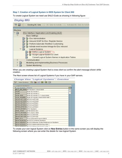 A Step By Step Guide On I Doc Ale Between Two Sap Servers Pdf