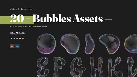 20 Free Bubbles Assets Figma
