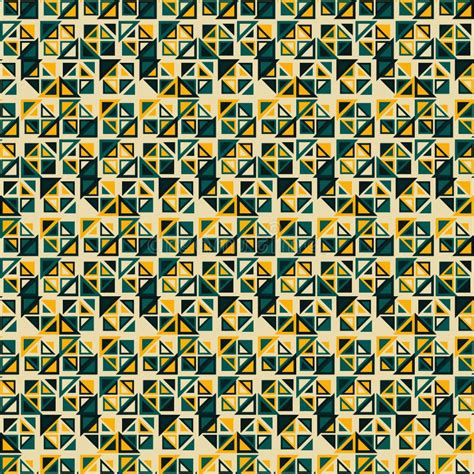 Vector Seamless Pattern Consists Of Geometric Elements On A Light Background Stock Vector