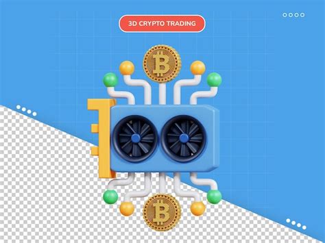 Premium Psd Gpu Mining 3d Icon