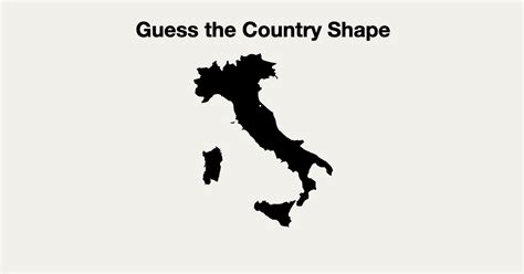 Guess The Country From Its Shape