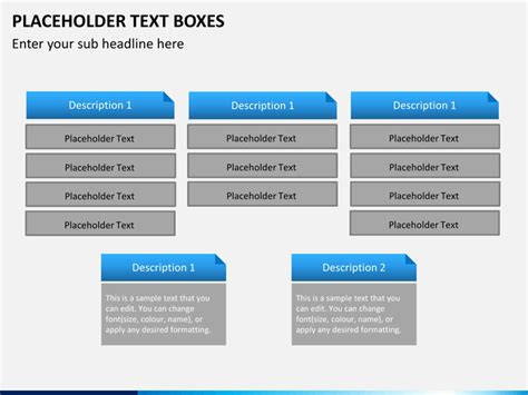 Placeholder Text Boxes Powerpoint Sketchbubble