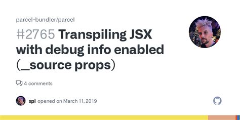 transpiling jsx with debug info enabled source props · issue 2765
