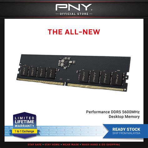 Pny Performance Ddr5 5600mhz Desktop Memory Shopee Malaysia