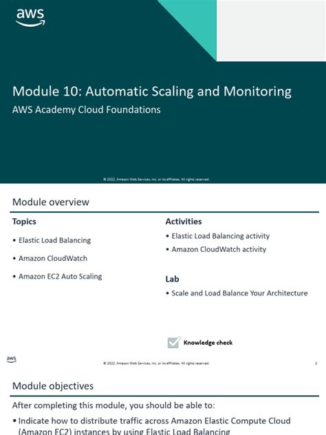 Module 10 Pdf Amazon Web Services Load Balancing Computing