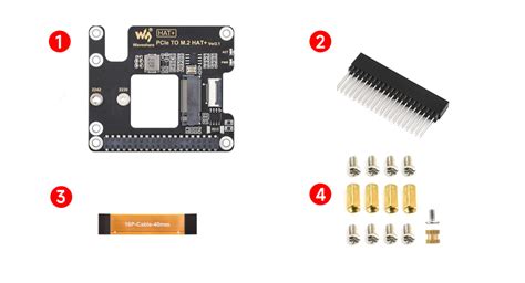 Pcie To M2 Adapter For Raspberry Pi 5 Supports Nvme Protocol M2 Solid State Drive High Speed