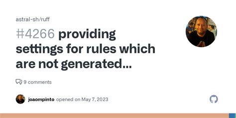 Providing Settings For Rules Which Are Not Generated Should Produce A Warning · Issue 4266