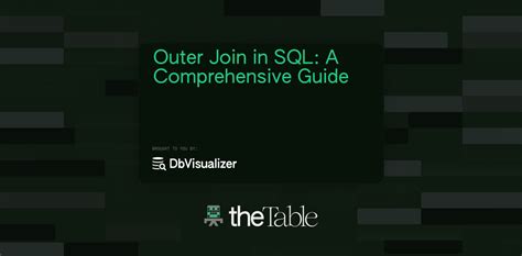 Outer Join In Sql A Comprehensive Guide
