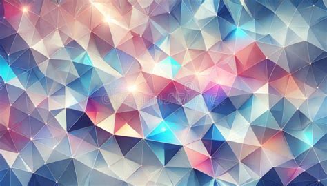 High Resolution Polygonal Background With Dynamic Color Shifting Gradient Effects Stock