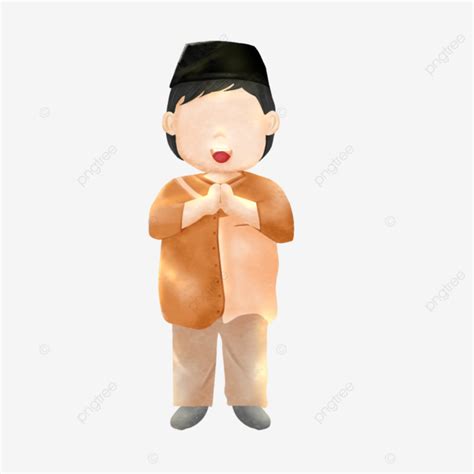 귀여운 이슬람 캐릭터 이슬람 그림 이슬람 캐릭터 인사 PNG 일러스트 및 PSD 이미지 무료 다운로드 Pngtree